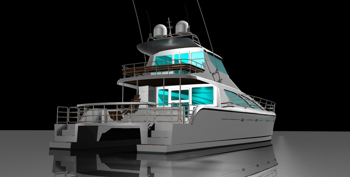 stern from water - CatamaransInternational